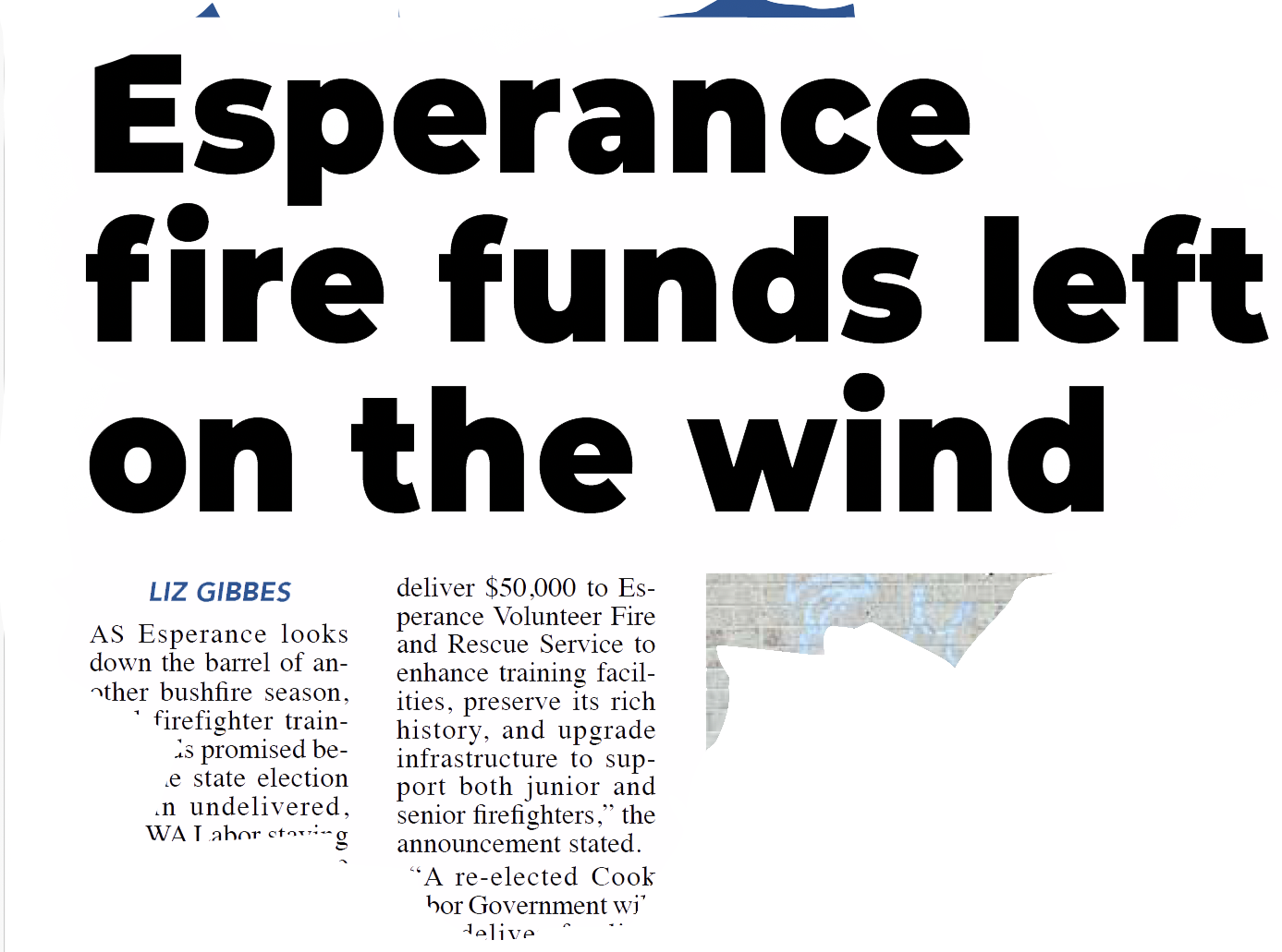 Firies funding coming | Esperance Weekender